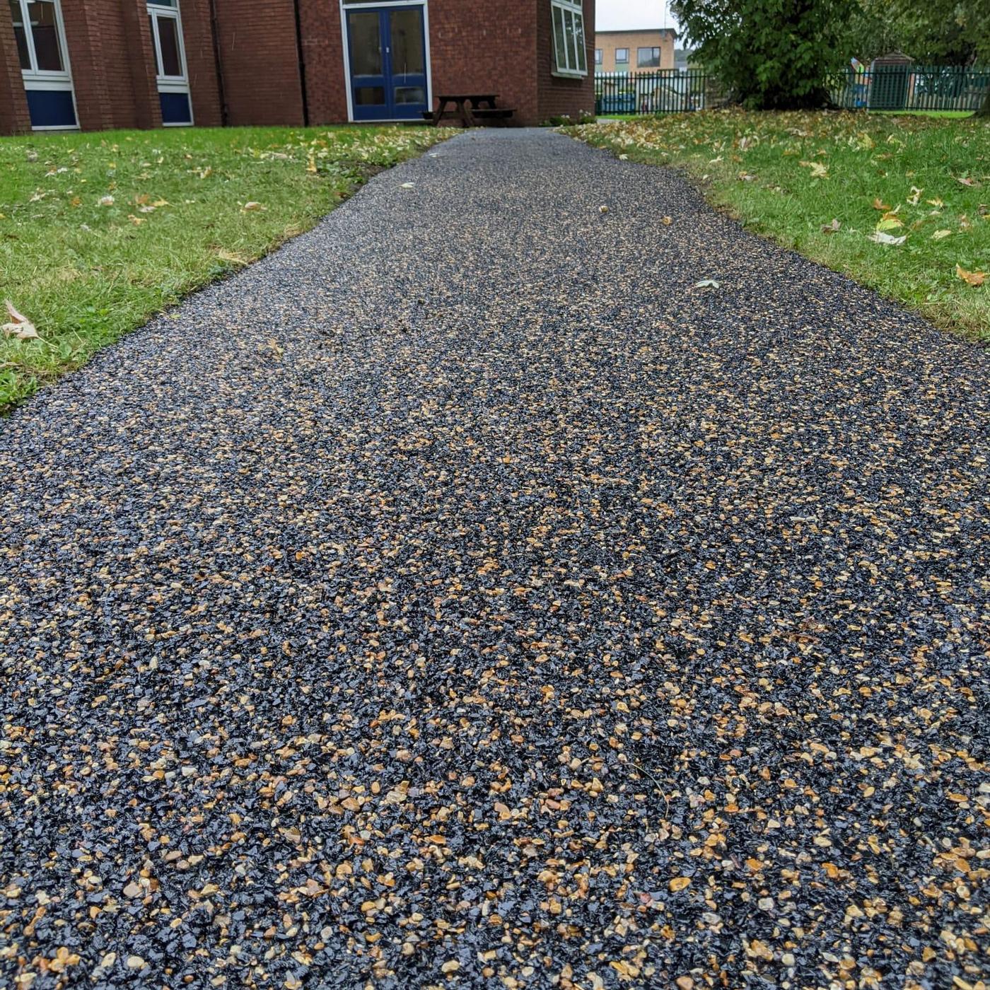 School Soft Gravel Pathway Installation by Greener Places